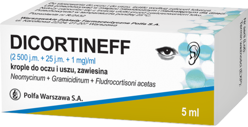 LEKsykon - informacje o leku Dicortineff